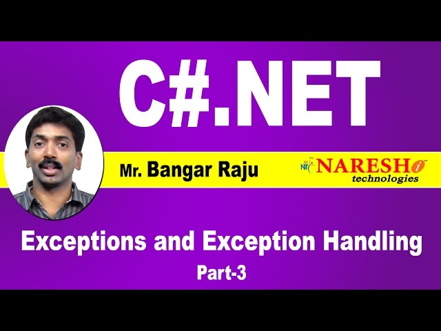 Understanding Exceptions and Exception Handling in C#.Net: Part 3 ...