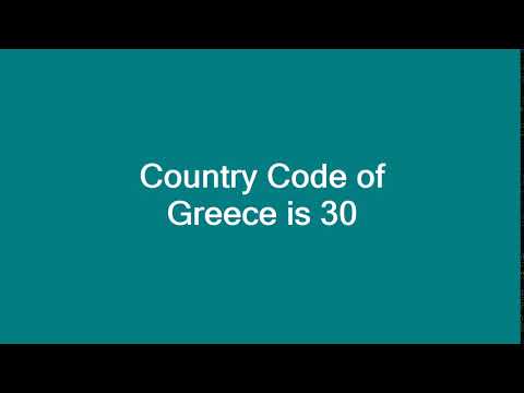 Country Code of Greece is 30