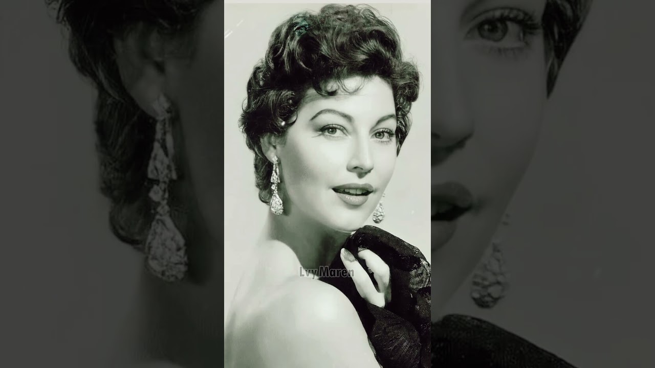“Ava Gardner: Hollywood’s Timeless Beauty in 30 Seconds!” #hollywoodglam #vintageglam #1950sfashion