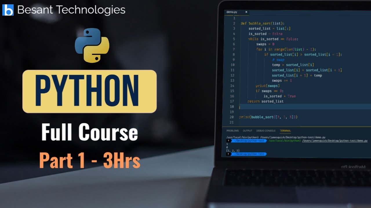 Python Beginner to Advanced | Full Course 2025 | Besant Technologies