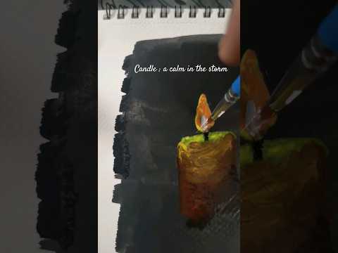 Candle #painting #art #learninggoeson #calm #music #life #easytomake #shorts #reels #like