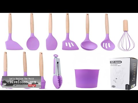 12 PCS Purple Silicone Cooking Utensils Set Versatile Silicone Tools for Cooking Review