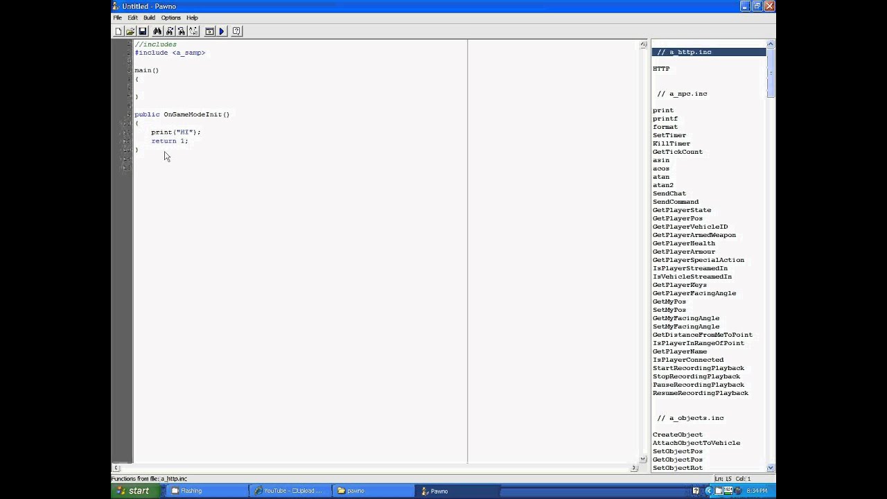 Sa-Mp Scripting Tutorial 1 - Getting Started