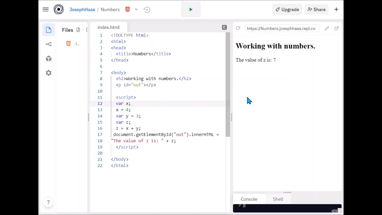 Numbers In JavaScript