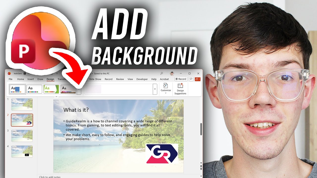 How To Add Background Picture In PowerPoint - Step By Step
