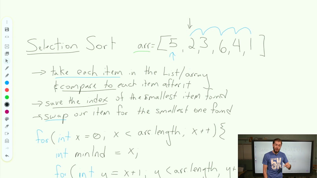 Selection Sort in Java | AP CSA Unit 8