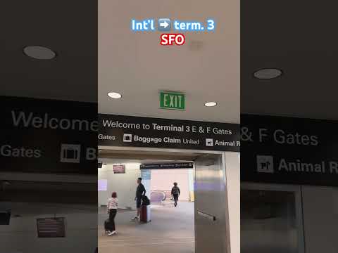 Reaching Terminal 3 from International Terminal G San Francisco International