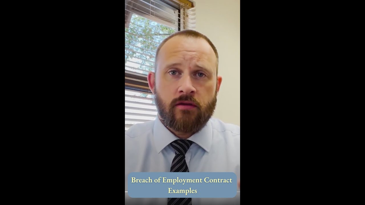 Breach of Employment Contract Examples #shorts