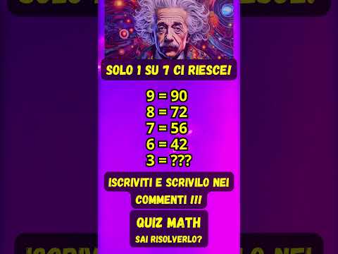 QuizzMath - Riuscirai a completare la Sequenza?#quiz #math #tricks