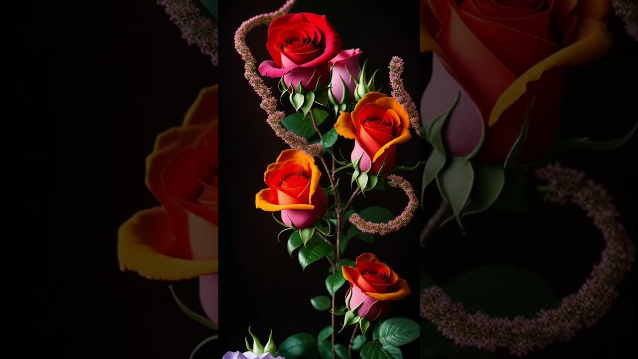 Roses #rose #roses #bouquet #flower #flowers #floristics #present #stablediffusion #deforum