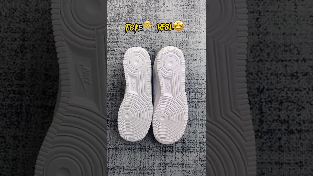 Real Vs Fake White Nike Air Force 1 #sneakerhead #sneakers #viral