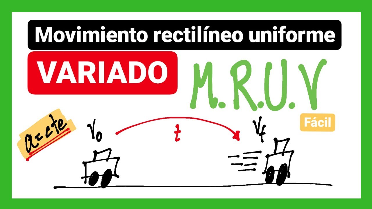 Varied uniform rectilinear motion (MRUV - MUA) Explanation