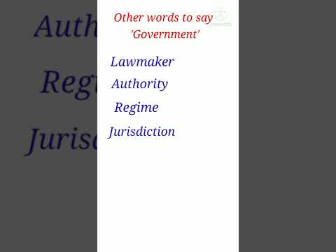 different words to say 'Government' IELTS synonyms vocab 👍