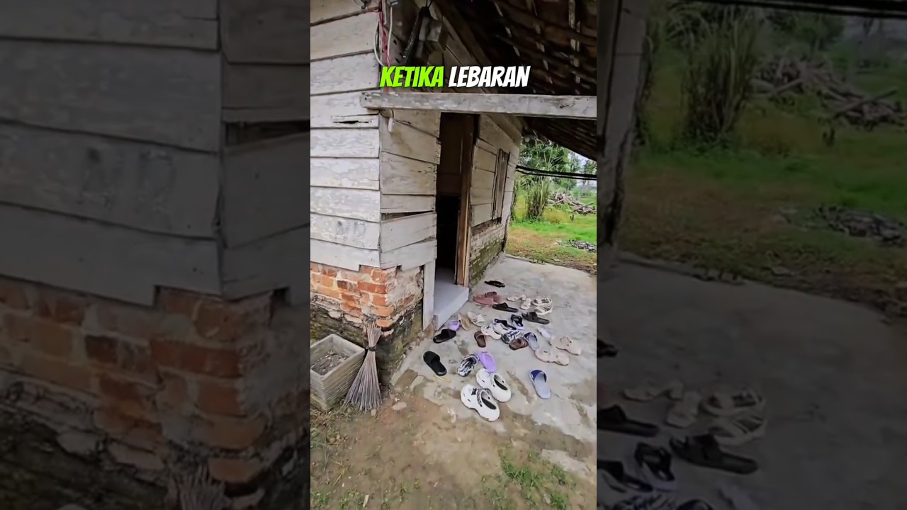 ketika lebaran kerumah unik dari luar seperti gubuk begitu masuk mewah ‼️‼️ #unik #lebaran #rumah