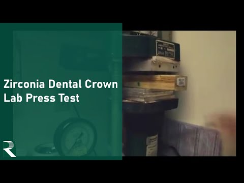 TLZ Zirconia Dental Crown - Lab Press Test.mp4