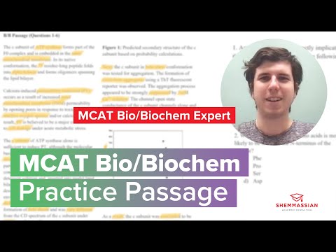 MCAT Bio/Biochem Passage Inspection - Master Tutor Video Lecture