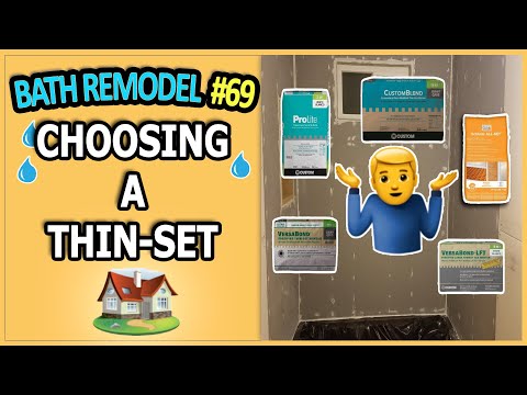 Bathroom Remodel 69 - Choosing Thin-Set for Tile | DensShield | Ditra