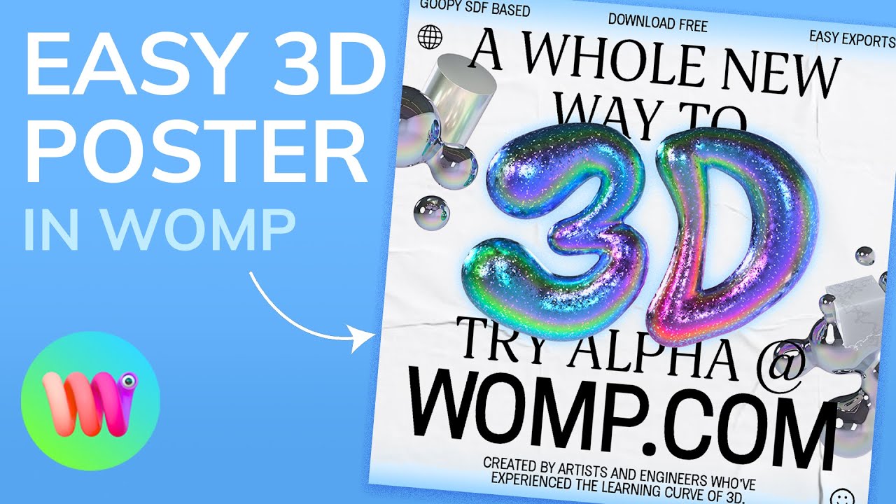 Womp - Free Web 3D Software