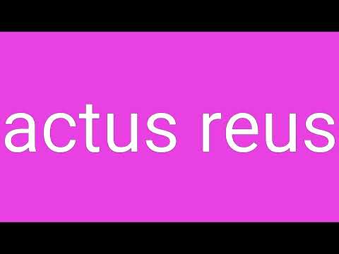 Actus Reus Definition & Meaning