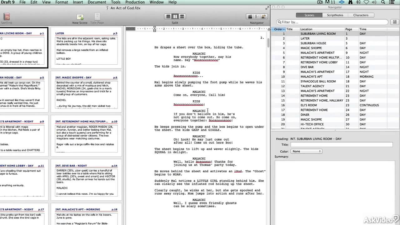 Final Draft 101: Introduction to Screenwriting - 1. Why Use Screenwriting Software