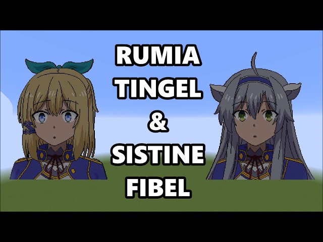 Anime Builds - RUMIA TINGEL & SISTINE FIBEL Pixel Art Timelapse ...