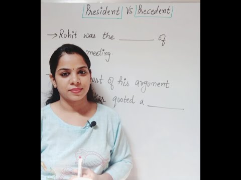 President Vs Precedent