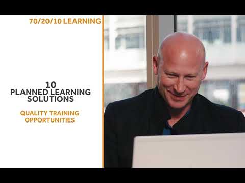 The 70/20/10 learning model