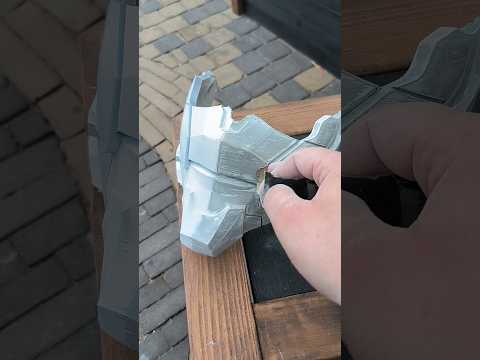 This is how to sand a 3d printed mask! #tutorial #3dprint #cyberpunk2077 #cyberpunk #mask #cosplay