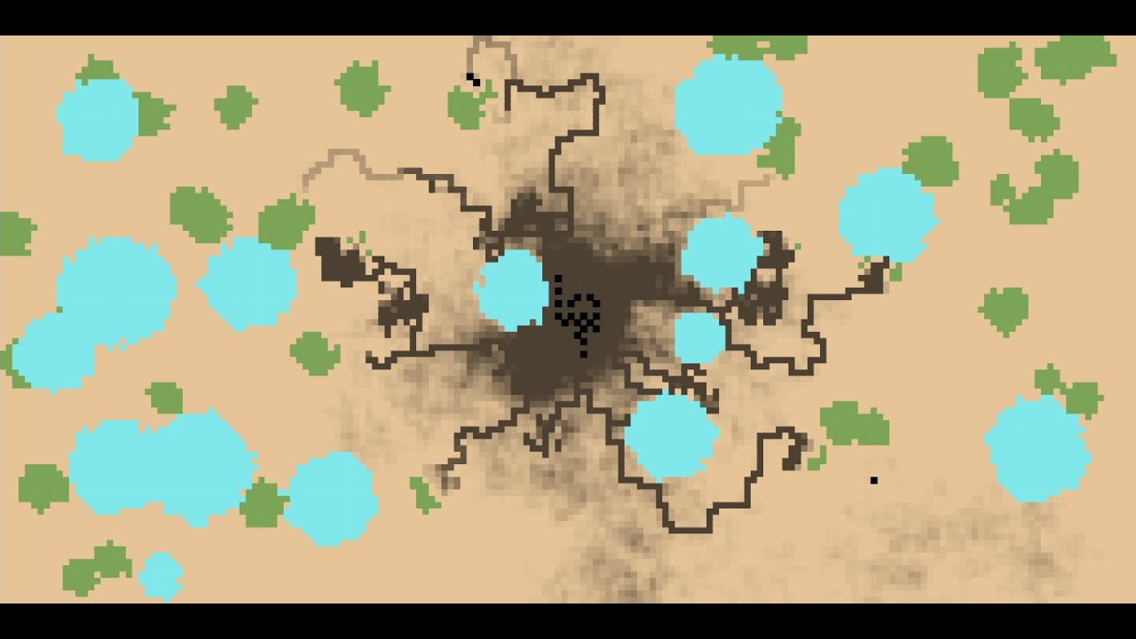 JavaScript Ant Colony Simulation + Code