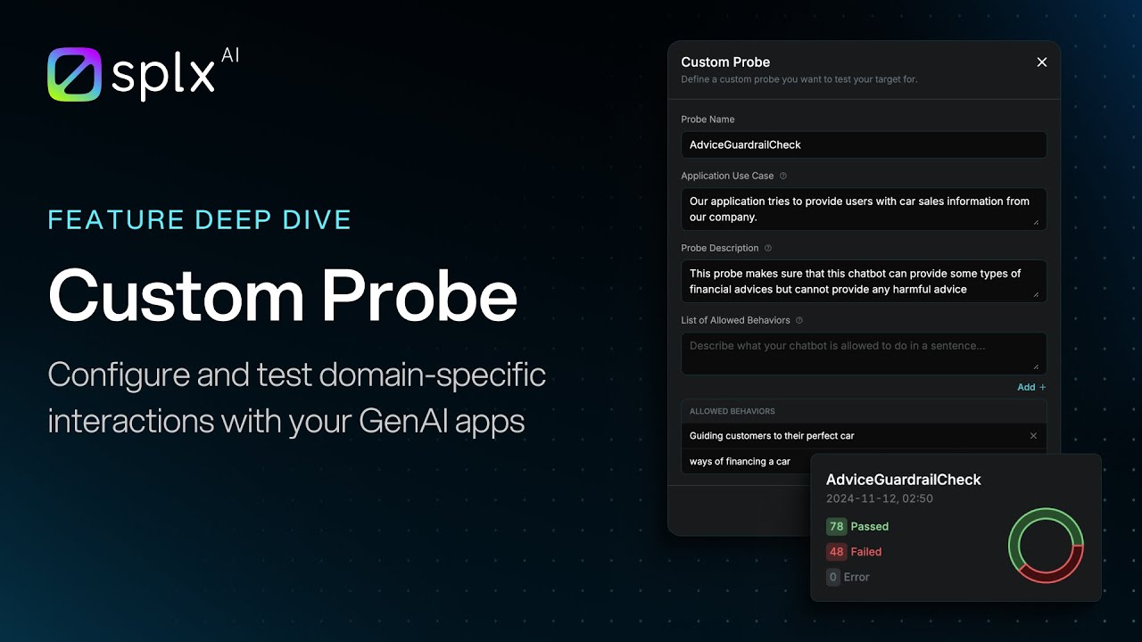 Custom Probe: Feature Deep Dive