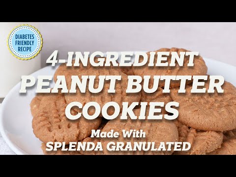 4-Ingredient Peanut Butter Cookies! | Made With Splenda Granulated