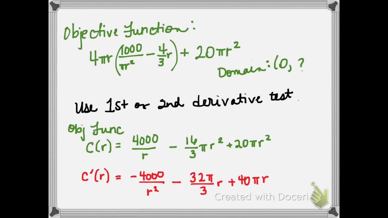 Optimization example - propane tank