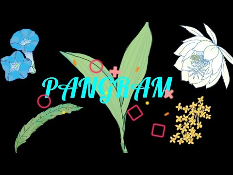 What does pangram mean?