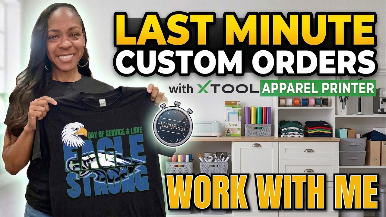 FAST & EASY CUSTOM SHIRTS | xTool Apparel DTF Printer | Work With Me on School Shirts