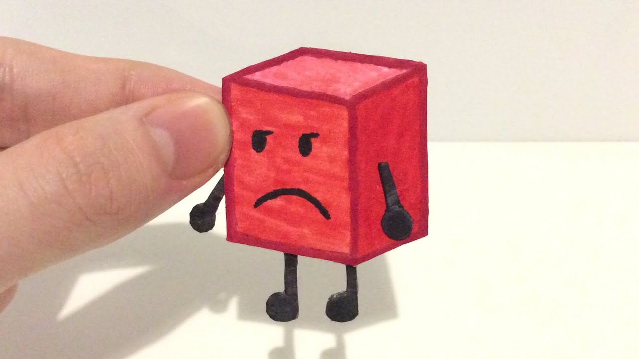 How to Make Paper Blocky BFDI 🧱