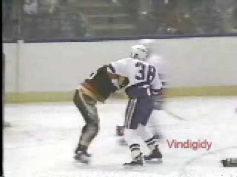 Garth Butcher vs. Mick Vukota, March 08, 1988 - Vancouver Canucks vs ...