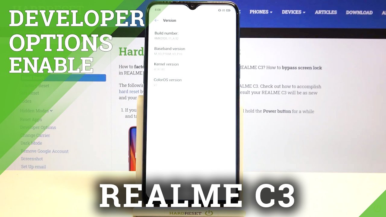 How to Enter Developer Options in REALME C3 – Developer Functionalities