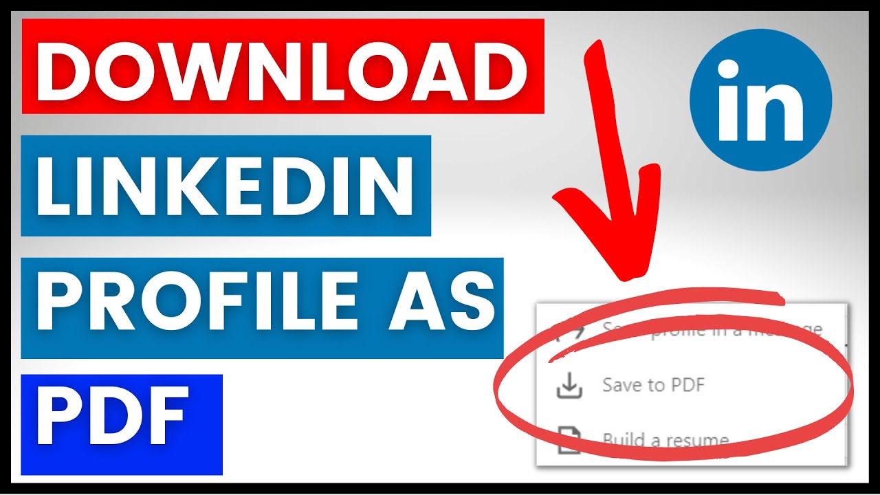 How To Download LinkedIn Profile As A PDF? [in 2025] (Save LinkedIn Profile PDF)