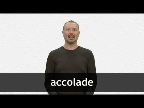 English Translation of “ACCOLADE” | Collins French-English Dictionary