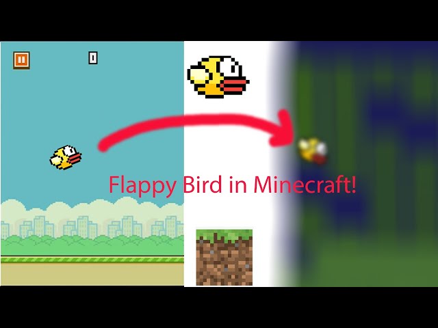 Working Flappy Bird! Minecraft Map