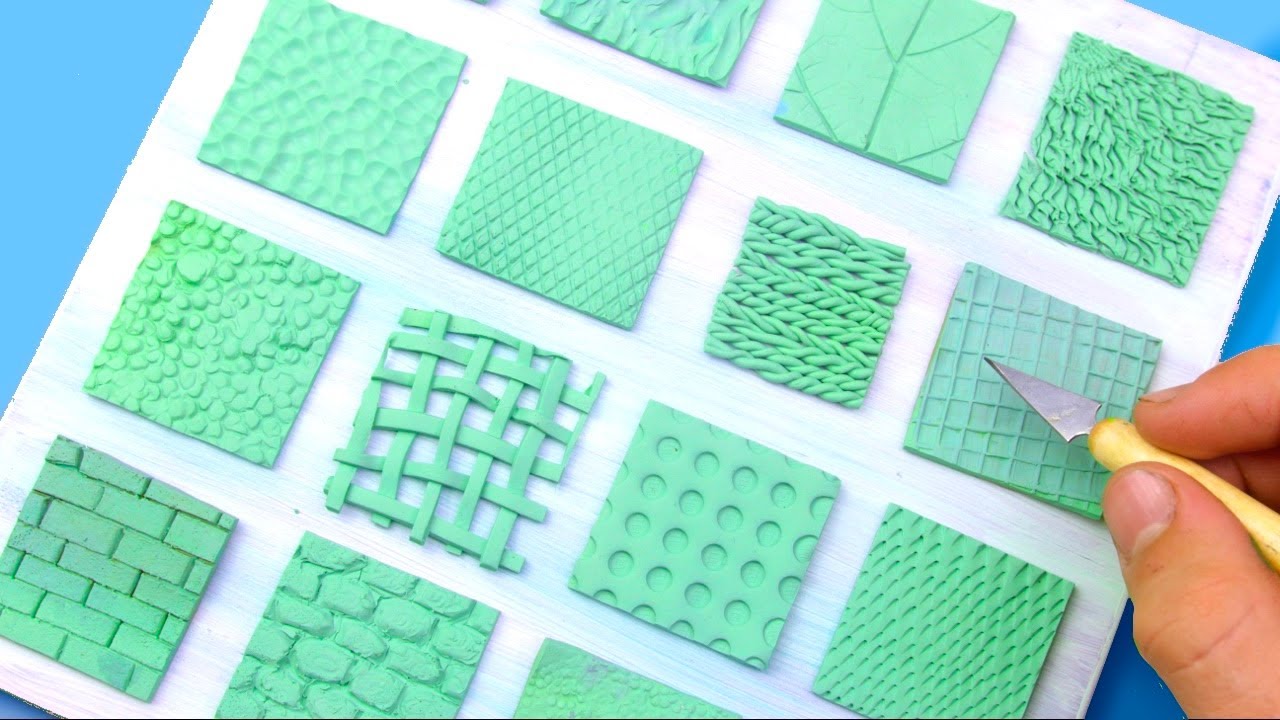 16 Polymer Clay Textures for beginners