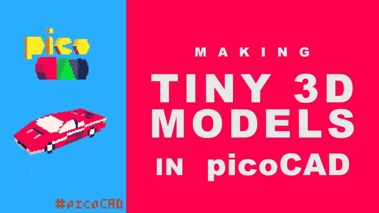 Playing with picoCAD - Modelling a Tiny Car
