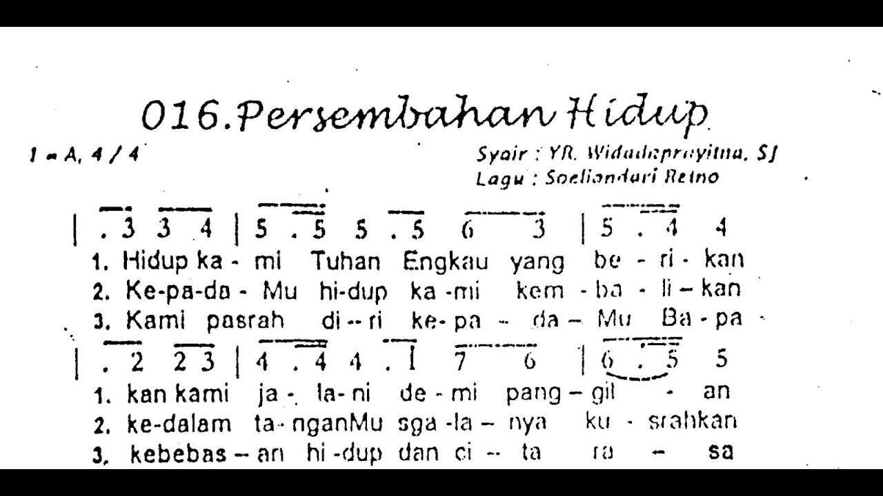 [Piano Version] PERSEMBAHAN HIDUP - Cipt. Soeliandari Retno