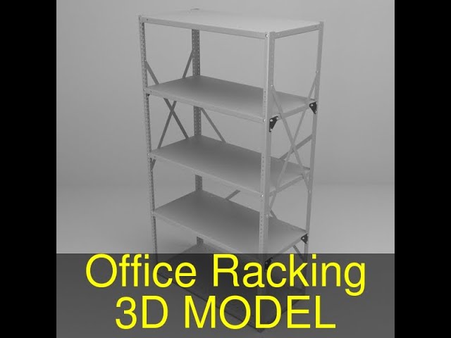 Office Racking 3D Model - FlatPyramid