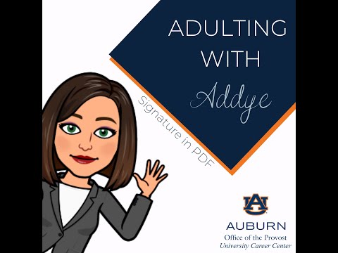 Signatures in PDF- Adulting with Addye