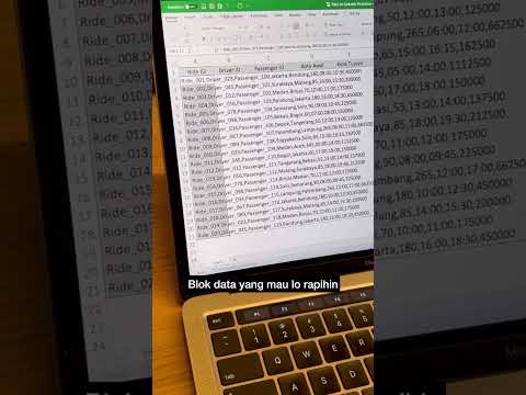 Cara misahin data berantakan jadi kolom berbeda