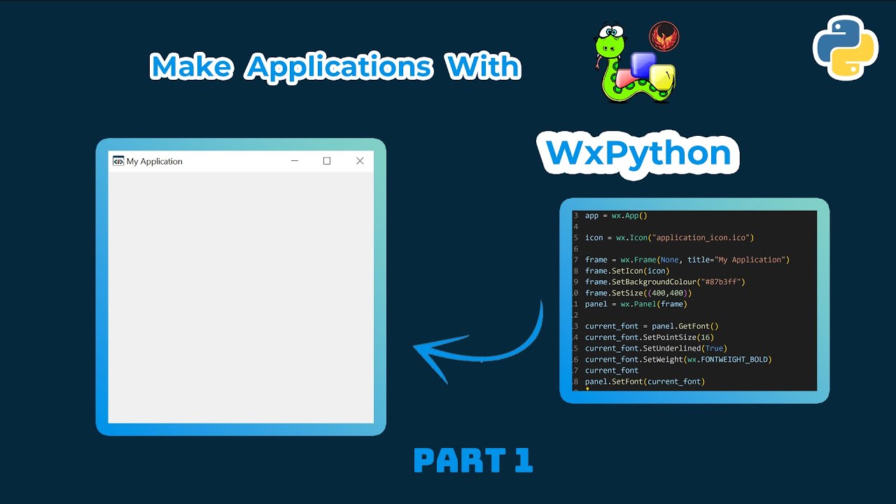 Make Desktop Applications with WxPython in Python! | WxPython Tutorial Part 1