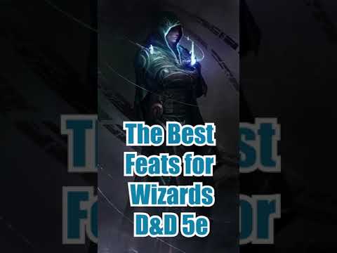 The Best Feats for Wizards: D&D 5e #shorts