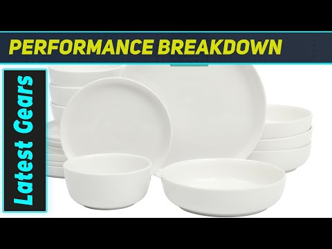 Gibson Home Oslo Porcelain Dinnerware Set: Best Budget-Friendly 16-Piece Set Under \$60
