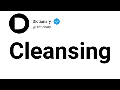Cleansing Meaning In English
